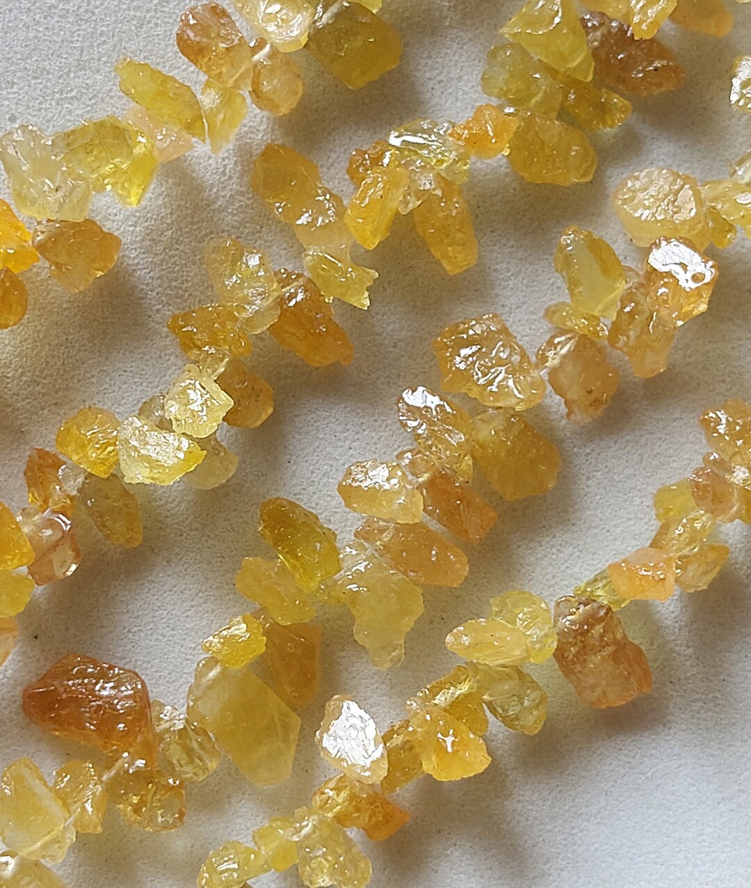 30 Natural Yellow Sapphire Raw Beads: Side Drilled, 5-8mm / RJS-374 - Etsy