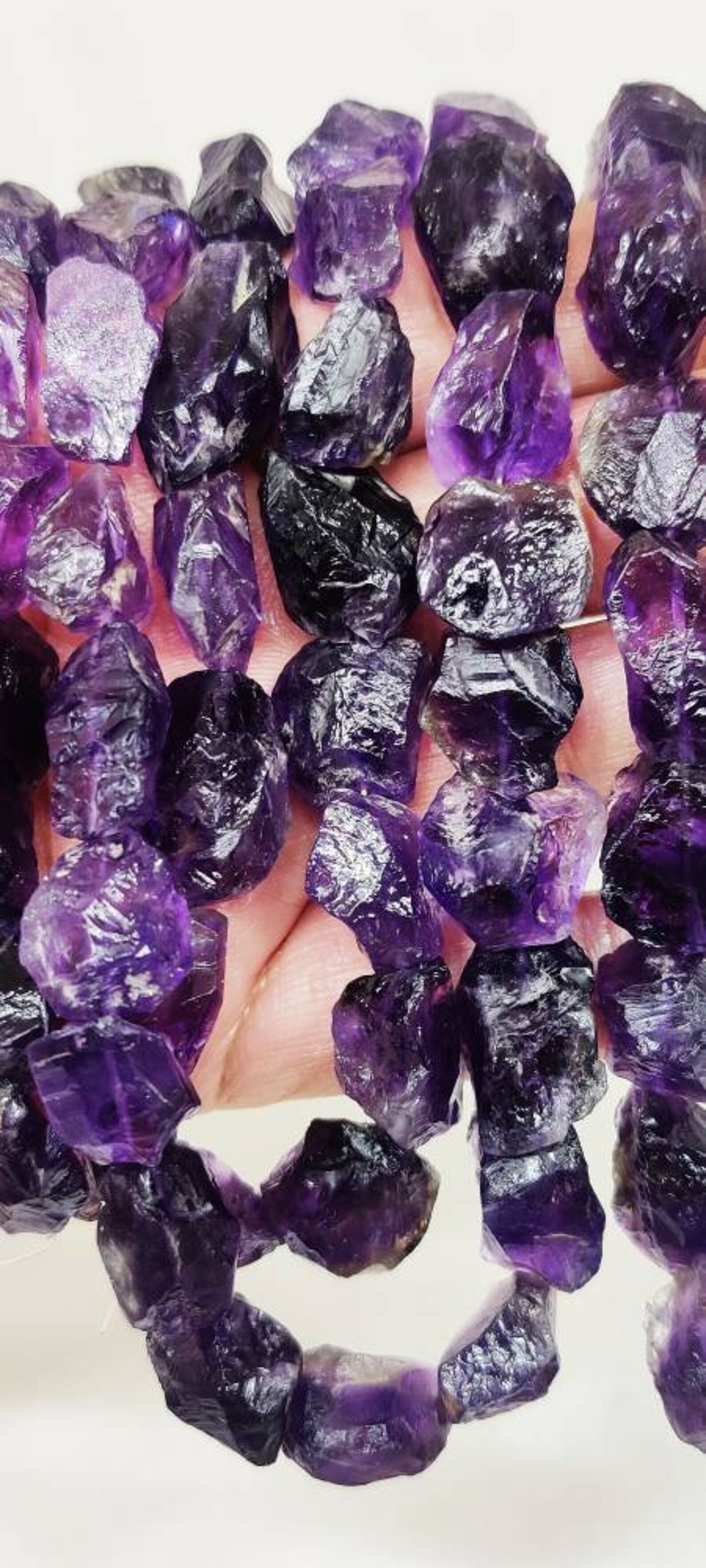 Large Drilled Amethyst Crystal Raw/purple Amethyst | Etsy