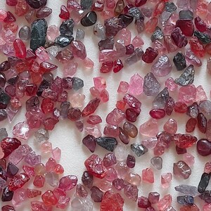 20 Pieces 5-11 Mm Multi Spinel Gemstone Rough/multi Spinel Burma/raw Spinel Crystal/uncut ...