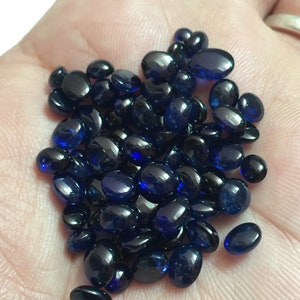 AAA+++ Natural Blue Diffusion Sapphire Cabochon ~oval Shape Diffusion ...