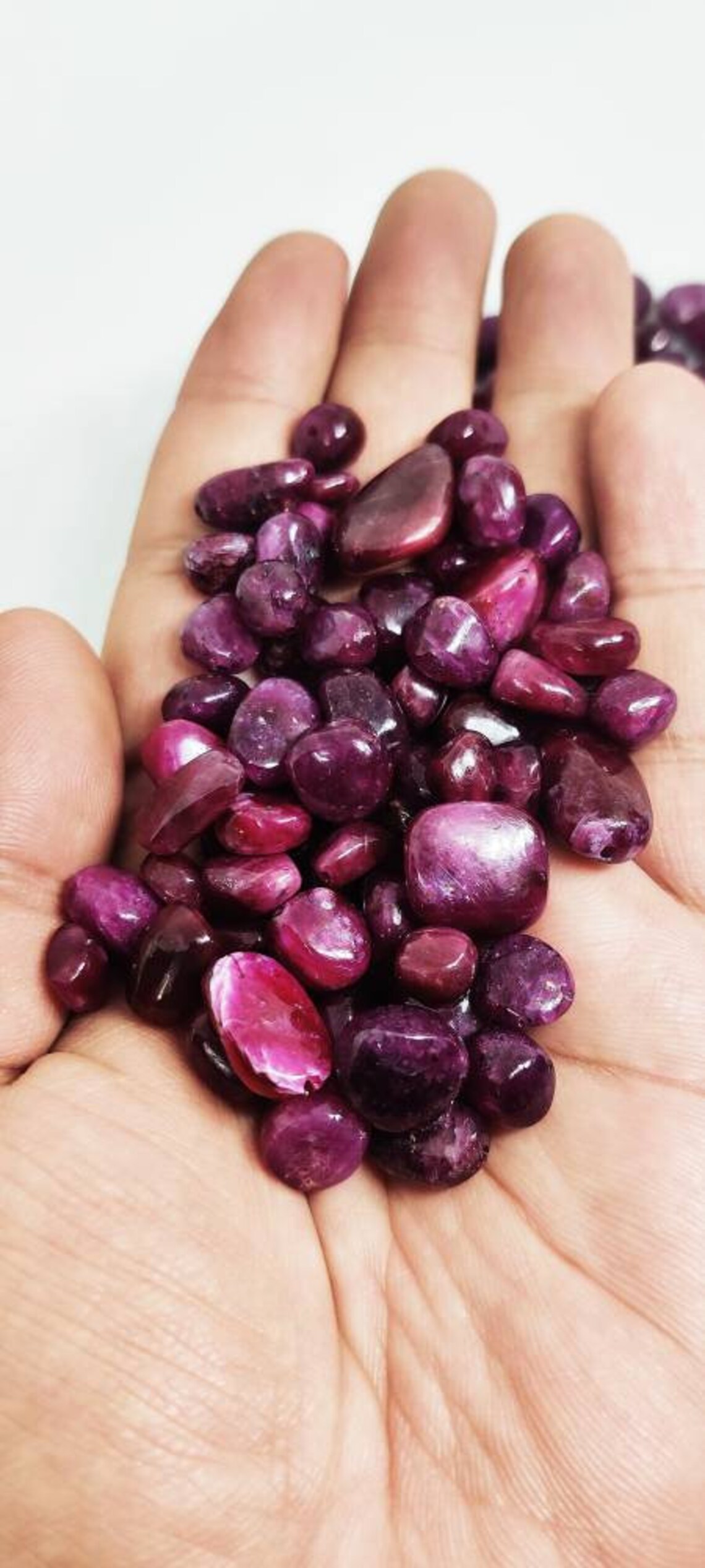 5 Pieces Ruby Plain Smooth Tumbled Gemstone/ruby Tumbled/ruby - Etsy