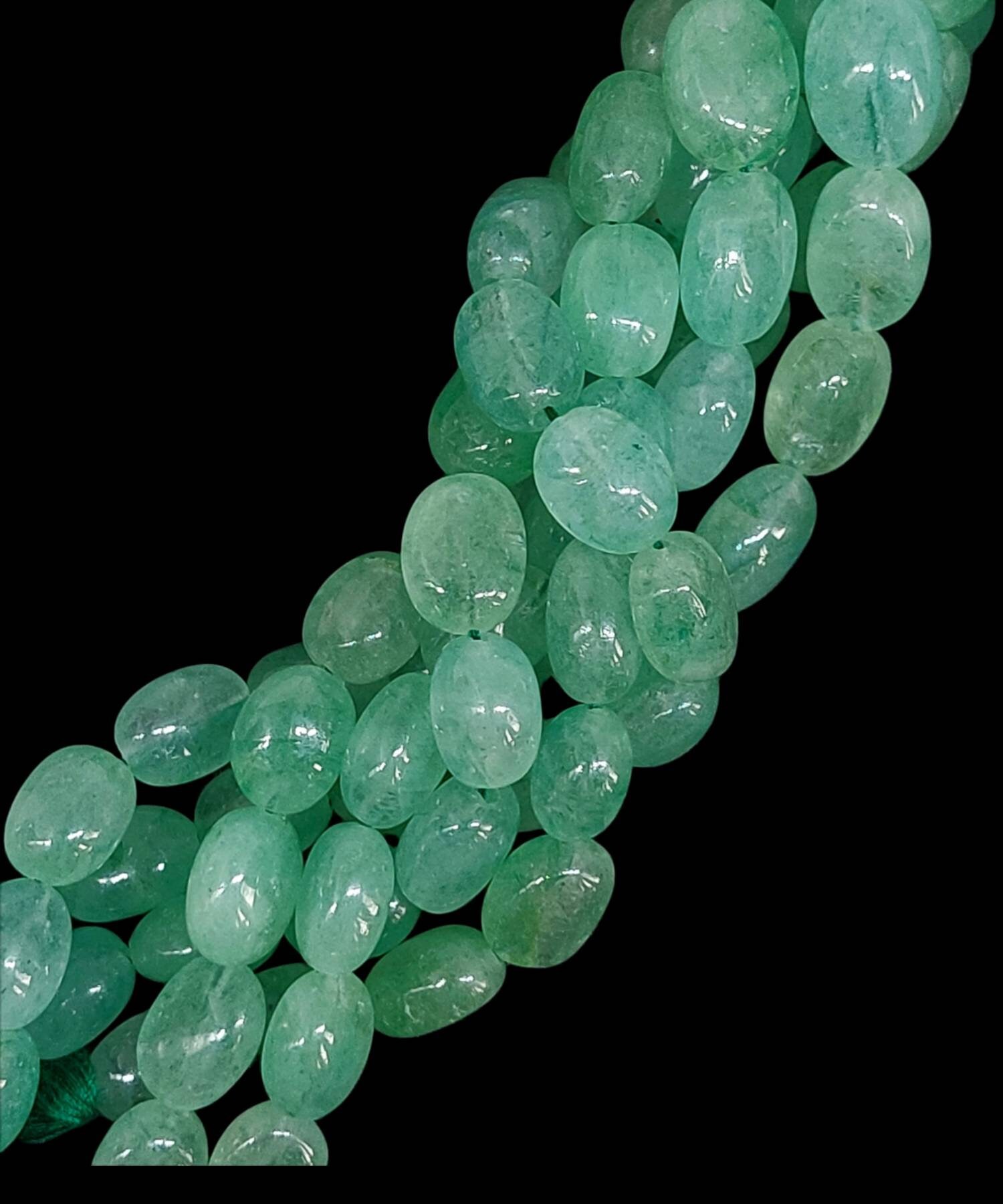 AAA Russian Green Emerald Beryl Oval Beads/emerald Beryl - Etsy