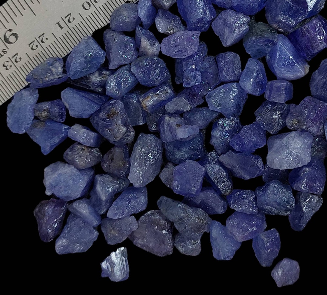 Natural Tanzanite Rough Stone: 5 Piece Lot (9-18mm) - Etsy