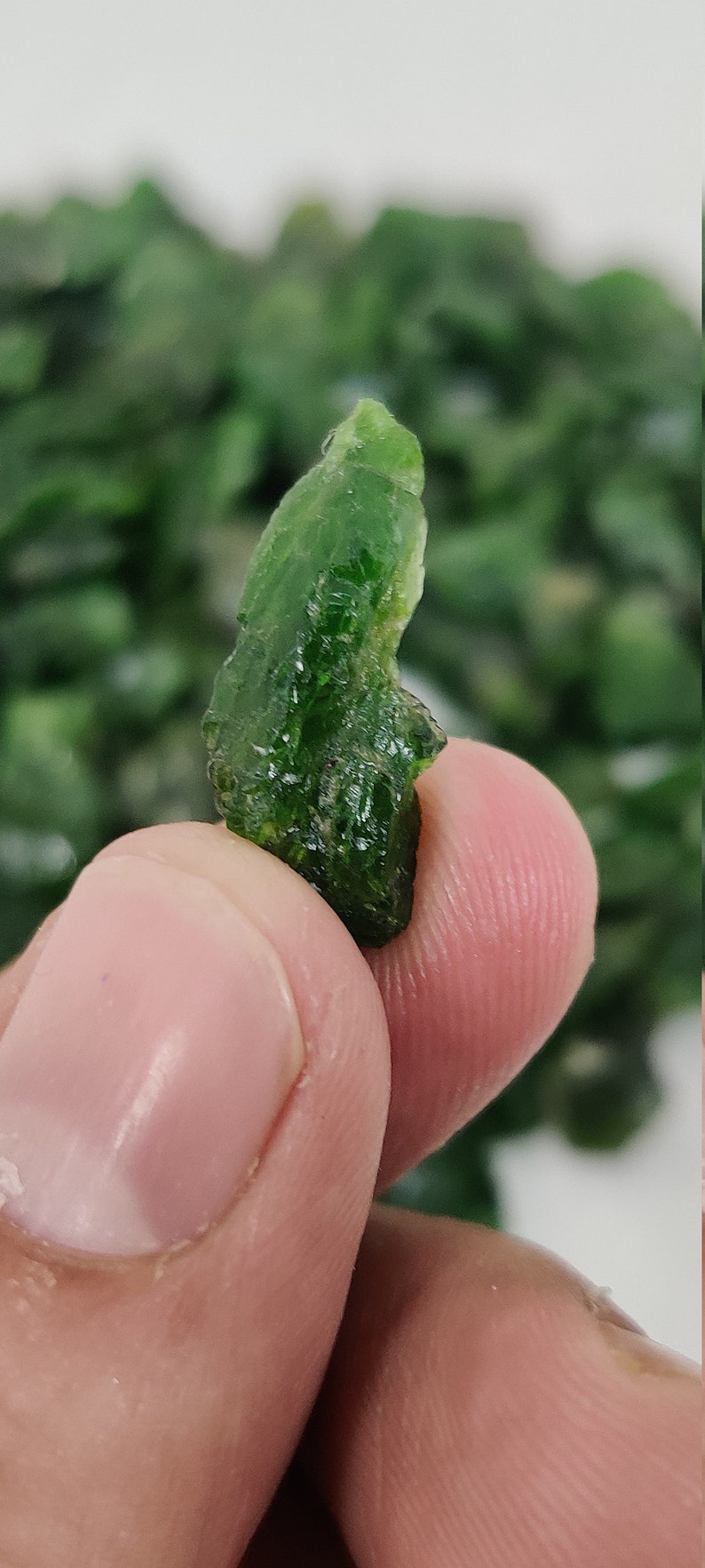 Raw Natural Green Chrome Diopside/Green Chrome Diopside | Etsy