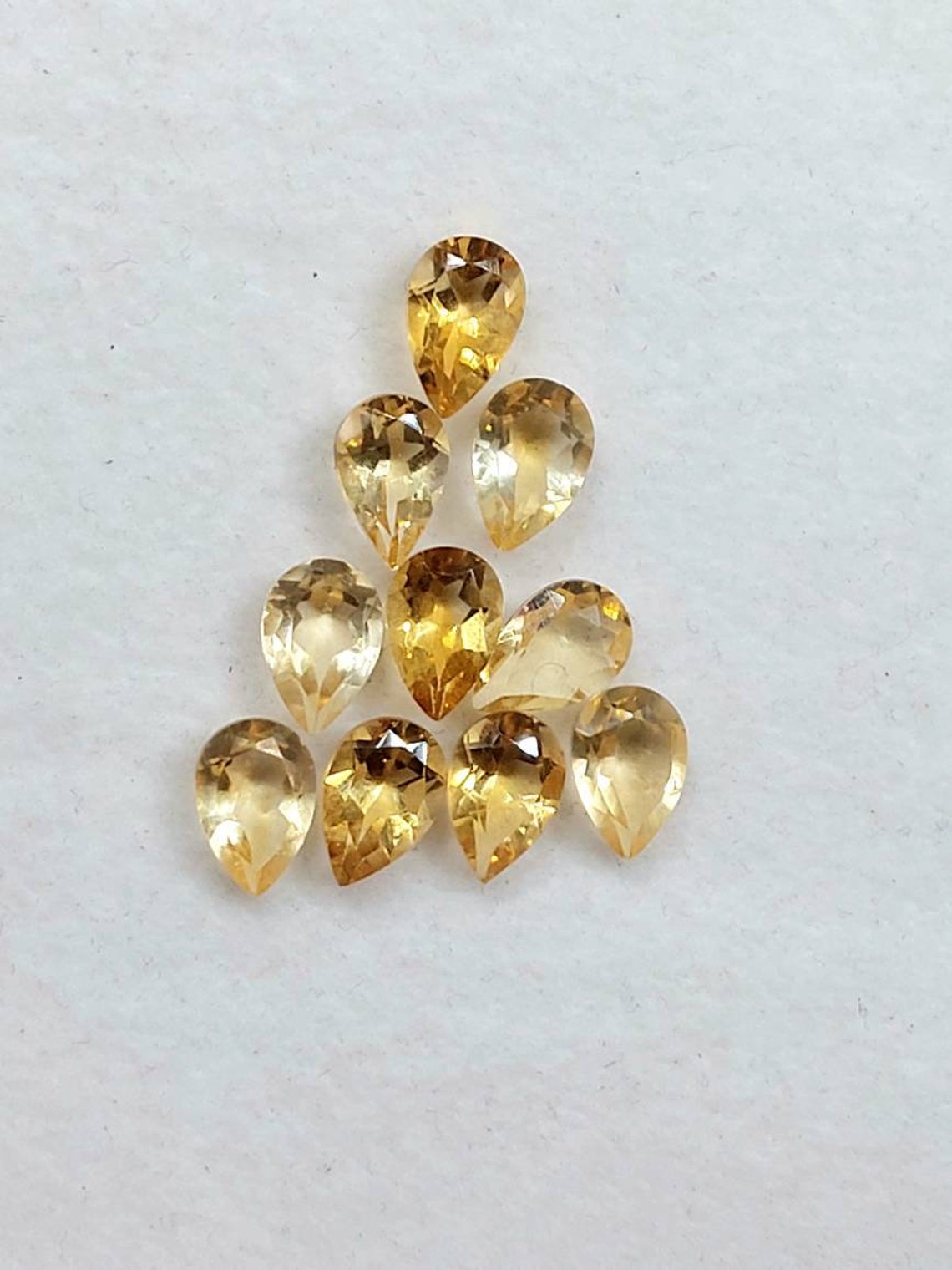 6x9 MM Natural Citrine Cut Stone Faceted Citrine Cut Stone - Etsy
