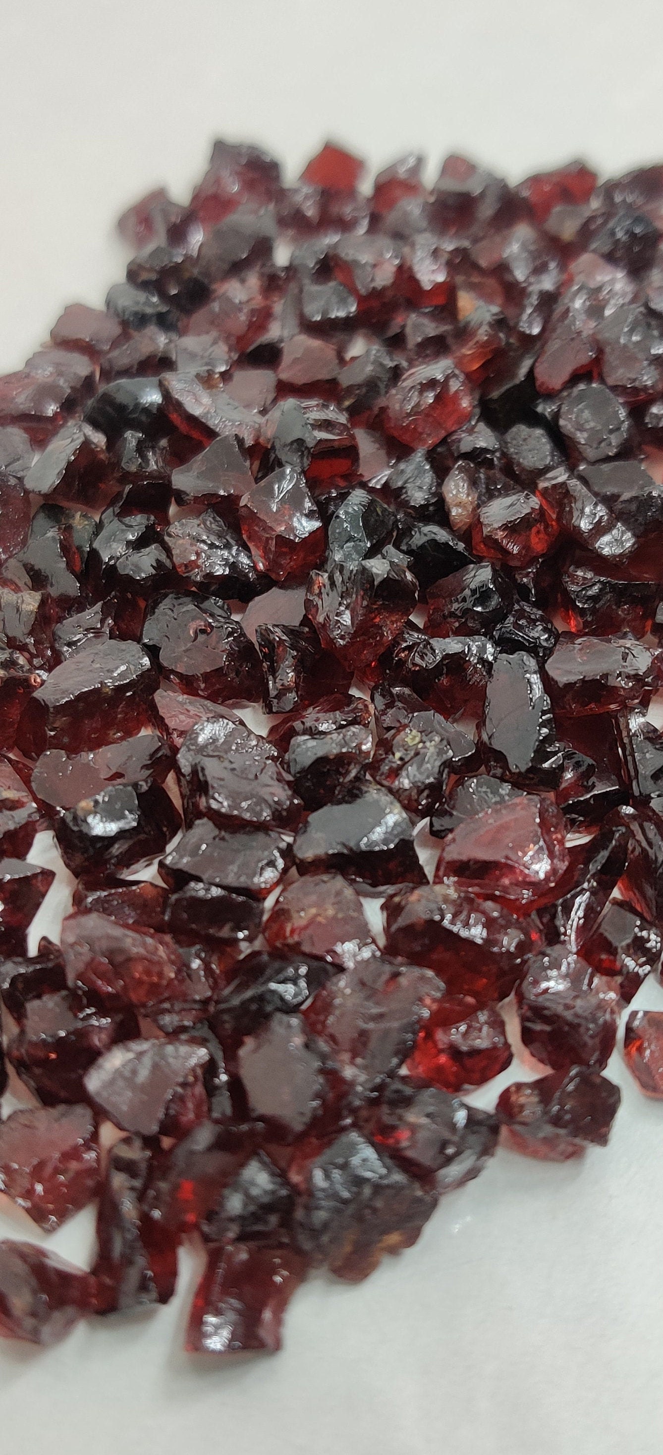 25 Pieces AAA Natural Red Garnet Raw/garnet Gemstone | Etsy