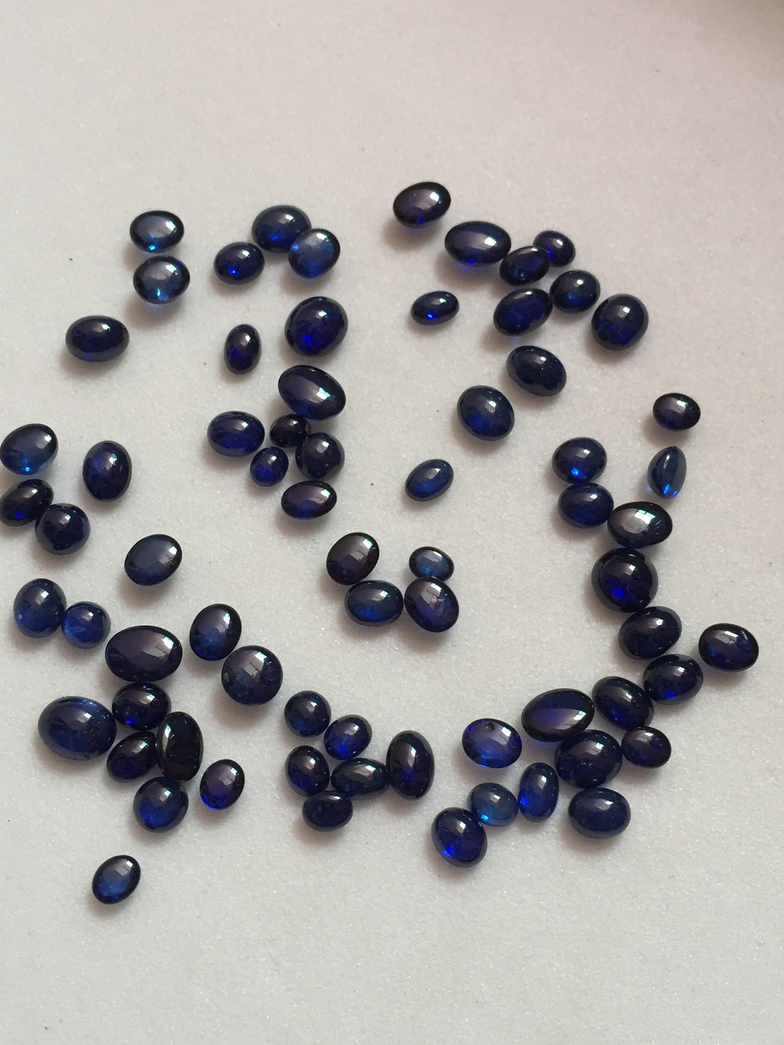 AAA+++ Natural Blue Diffusion Sapphire Cabochon ~oval Shape Diffusion ...