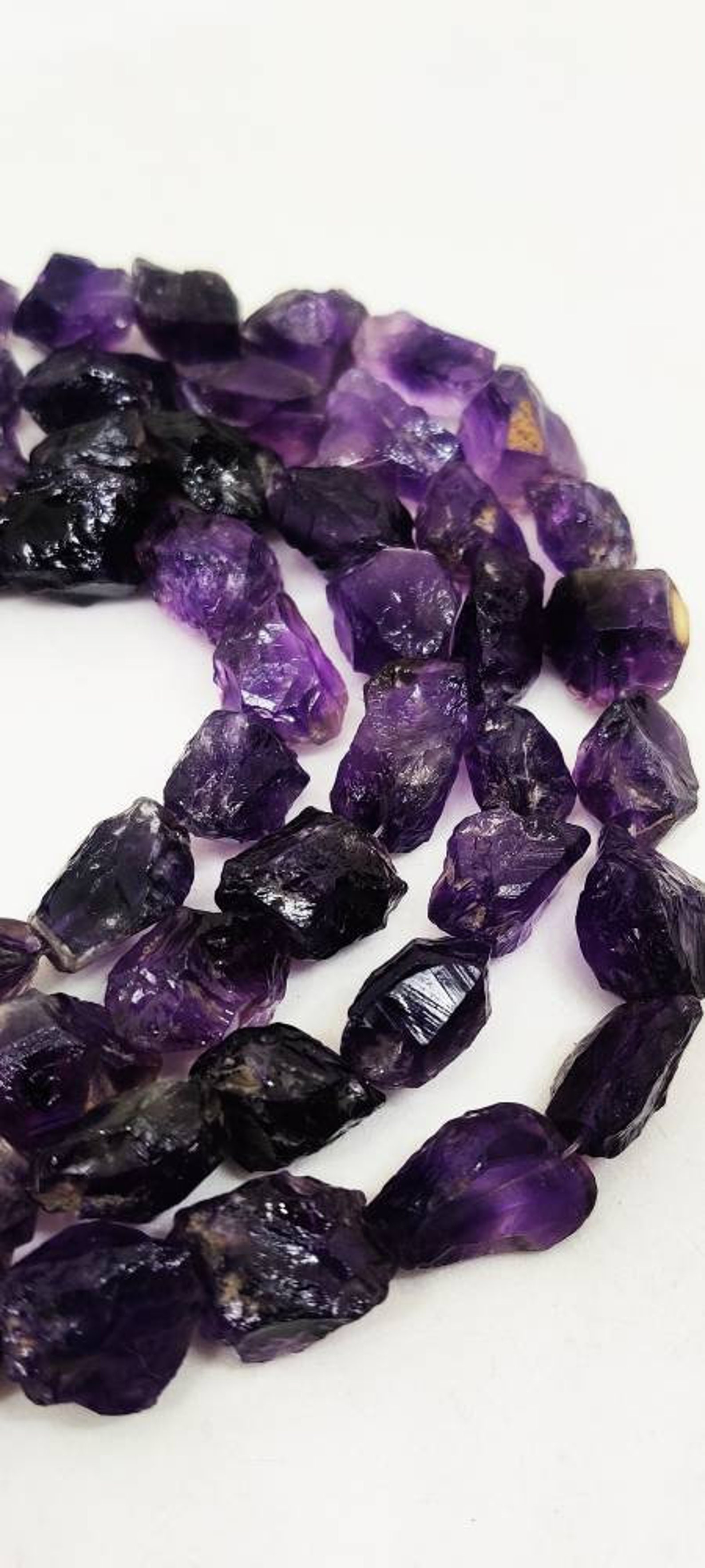 Large Drilled Amethyst Crystal Raw/purple Amethyst | Etsy