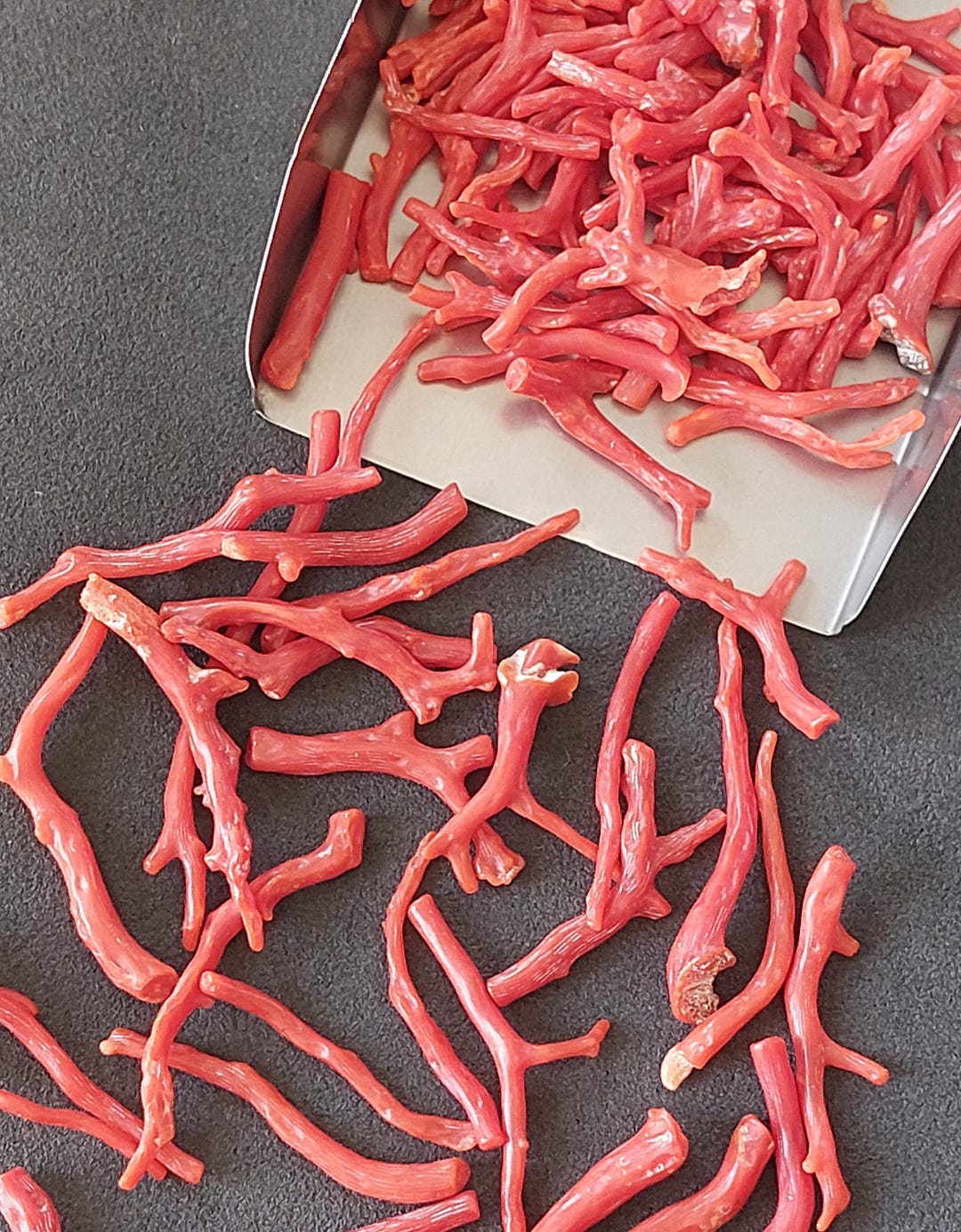 10 Red Coral Sticks: Natural Raw Coral Reef Branches (15-40mm) / RJS ...