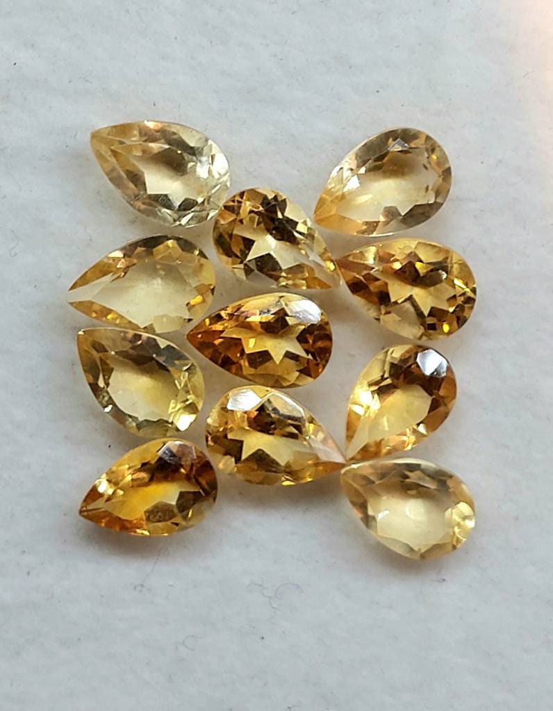 6x9 MM Natural Citrine Cut Stone Faceted Citrine Cut Stone - Etsy