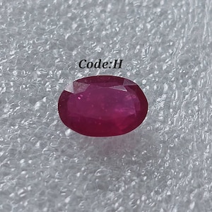 Natural Faceted Thai Cut Ruby Gemstone Oval Shape/ruby Gemstone/oval ...