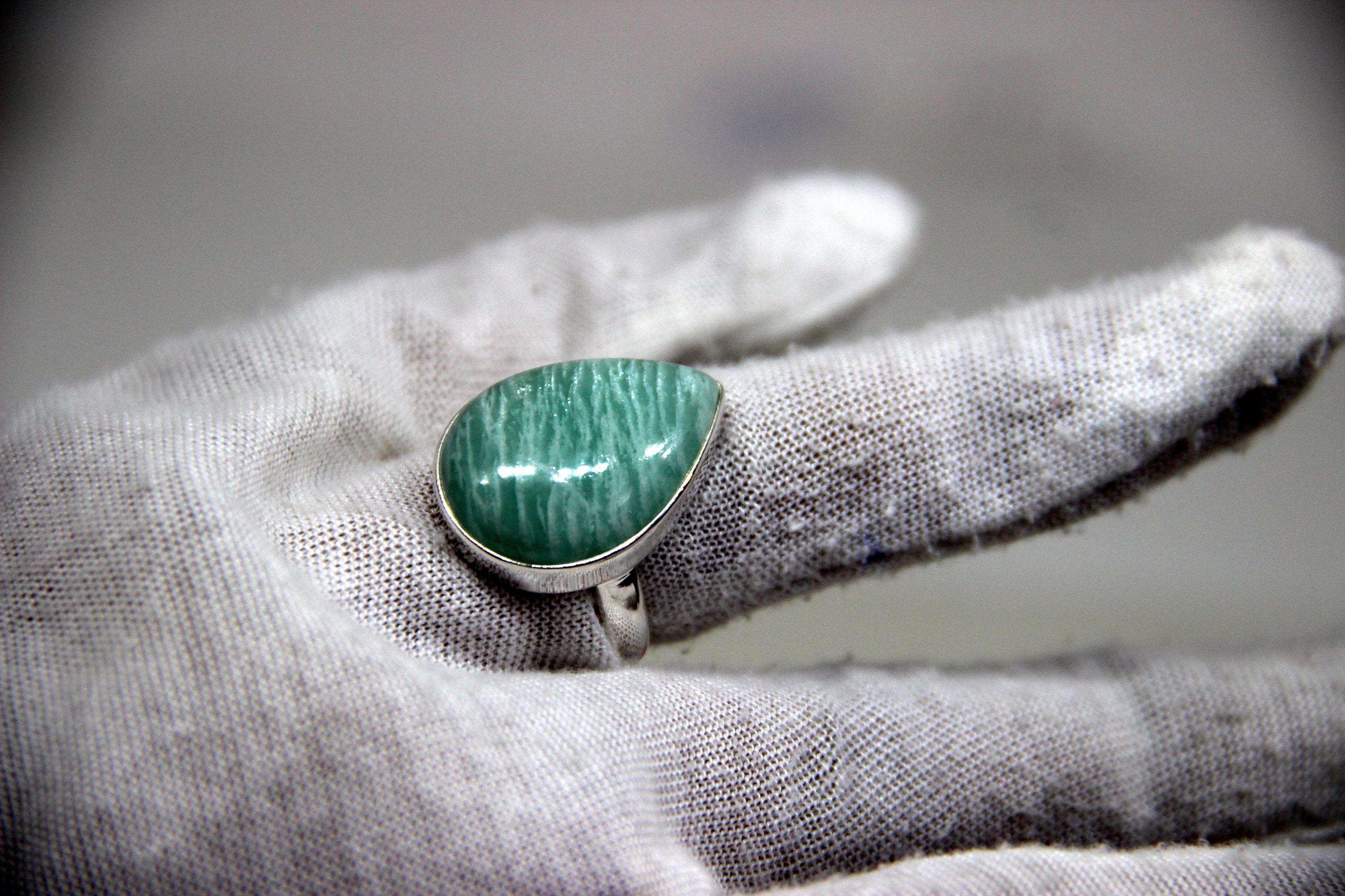 Amazonite Ring Amazonite Silver Ring 925 Solid Sterling | Etsy