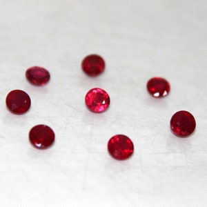 6 Mm Natural Ruby Cut Stone Faceted Ruby Cut Stone Ruby | Etsy