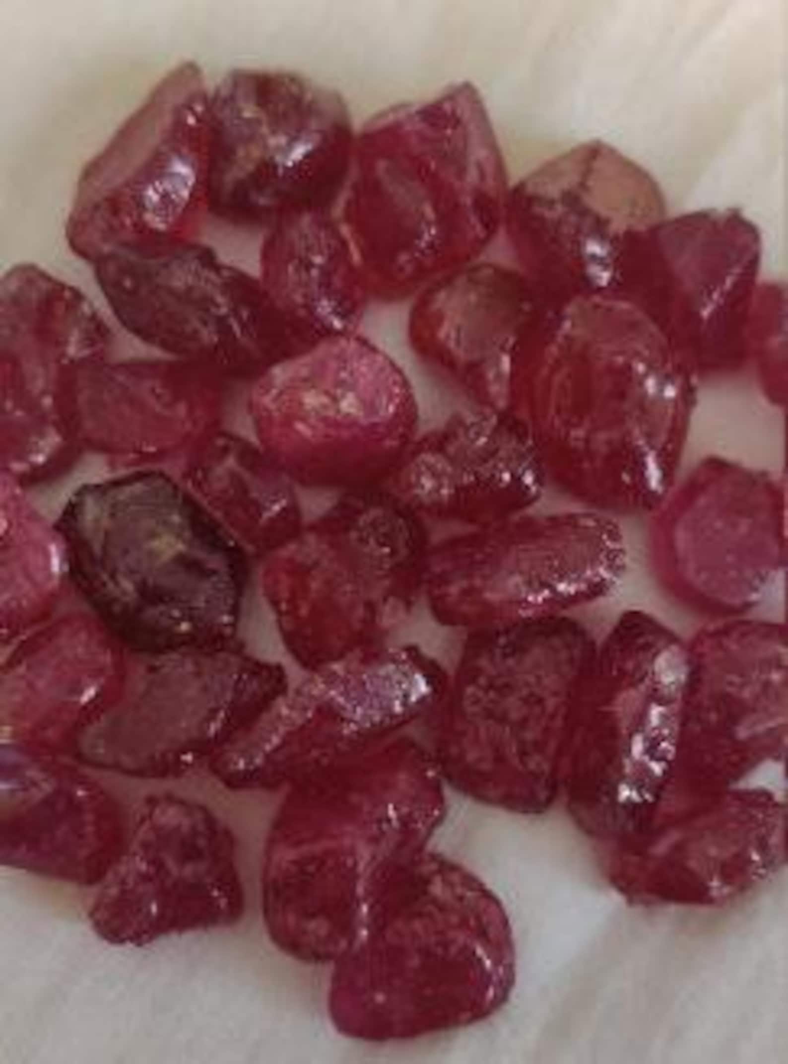 AAA Ruby Rough Stone: Natural Pink Red Gemstone, 5 Pieces - Etsy