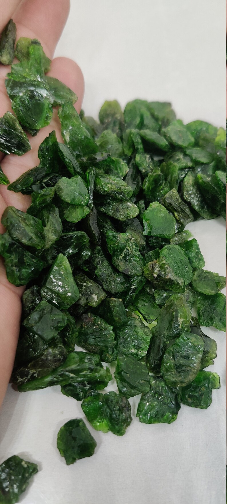 Raw Natural Green Chrome Diopside/Green Chrome Diopside | Etsy