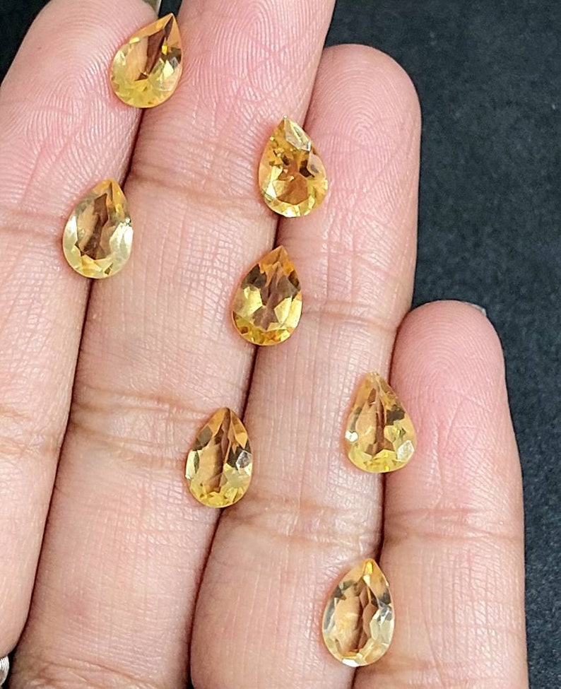 6x9 MM Natural Citrine Cut Stone Faceted Citrine Cut Stone - Etsy