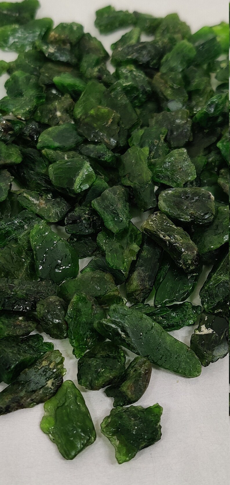 Raw Natural Green Chrome Diopside/Green Chrome Diopside | Etsy