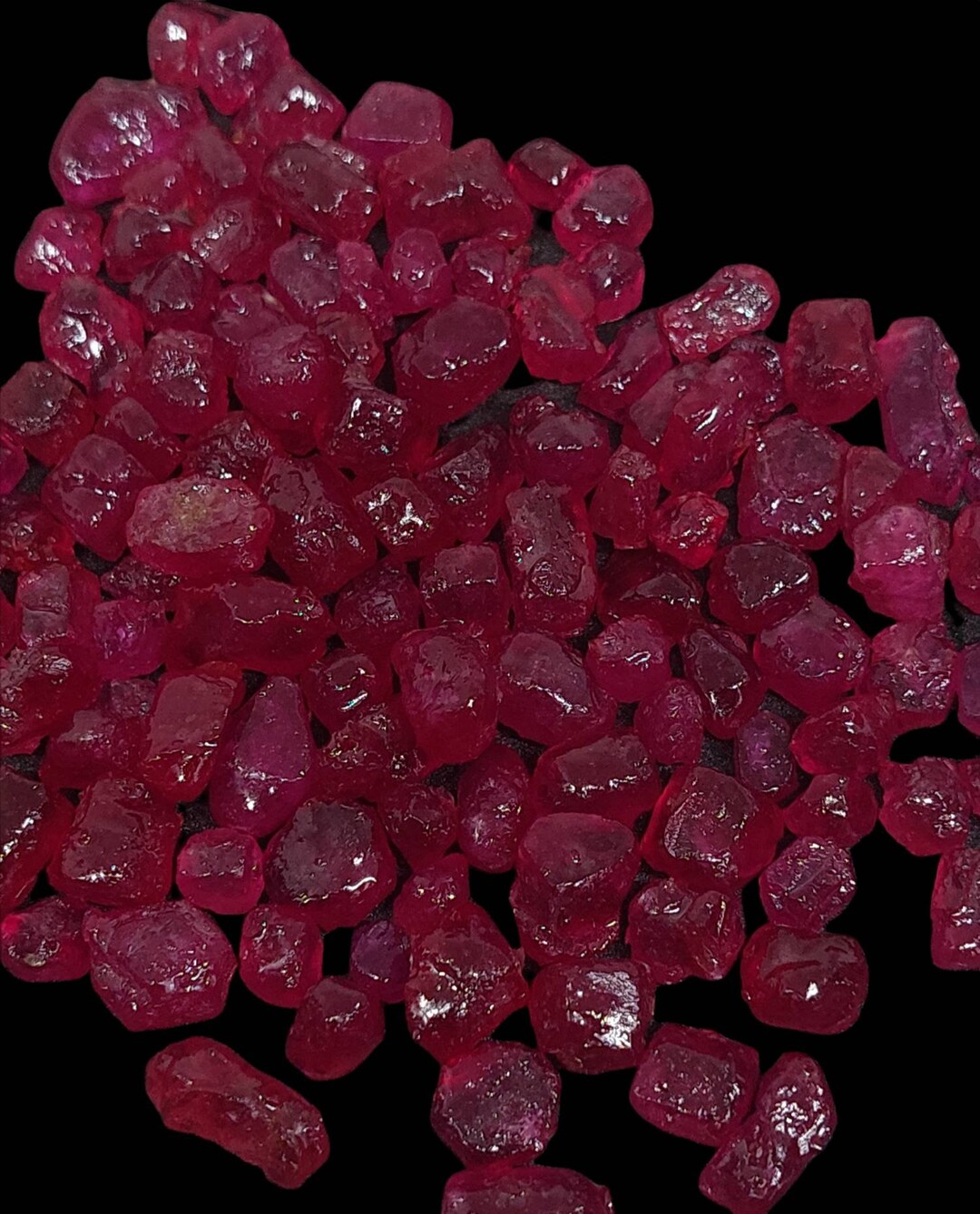 10 Pcs Precious Ruby Raw/ruby Rough/ruby Gemstone/drilled Ruby/red Ruby ...