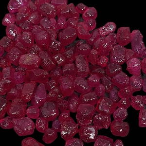 10 Pcs Precious Ruby Raw/ruby Rough/ruby Gemstone/drilled Ruby/red Ruby/ruby Ring/july ...