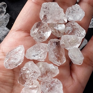 5 Large White Herkimer Diamond Quartz Raw/herkimer Diamond Raw/herkimer ...