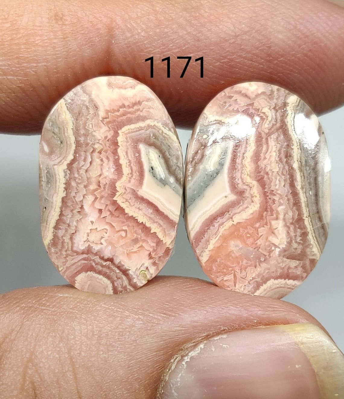 Finest Natural Rhodochrosite Matching Pair Inca red Stone | Etsy