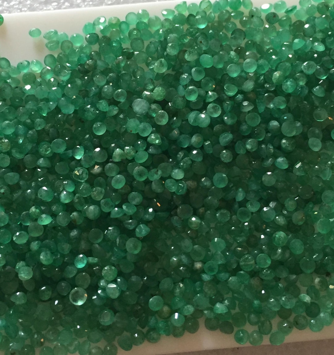 2 Mm Natural Emerald Stone ~ Emerald Cut Stone ~ Faceted Cut Stone ...