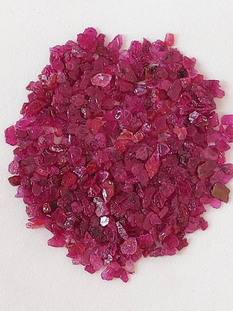 Mozambique Ruby Rough: 20 Unheated Red Gemstones, July Birthstone (4 ...