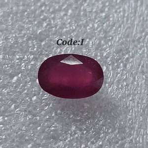 Natural Faceted Thai Cut Ruby Gemstone Oval Shape/ruby Gemstone/oval ...