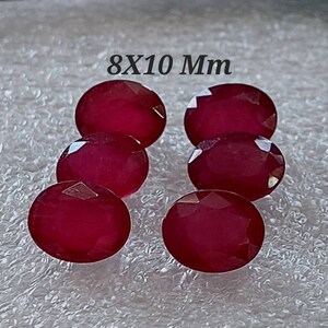 AAA 2 Piece Natural Ruby Oval Cut Stone/faceted Ruby Cut Stone/ruby ...