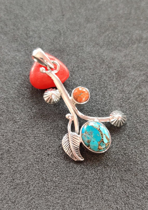 Natural Copper Turquoise Pendent Copper Turquoise with | Etsy