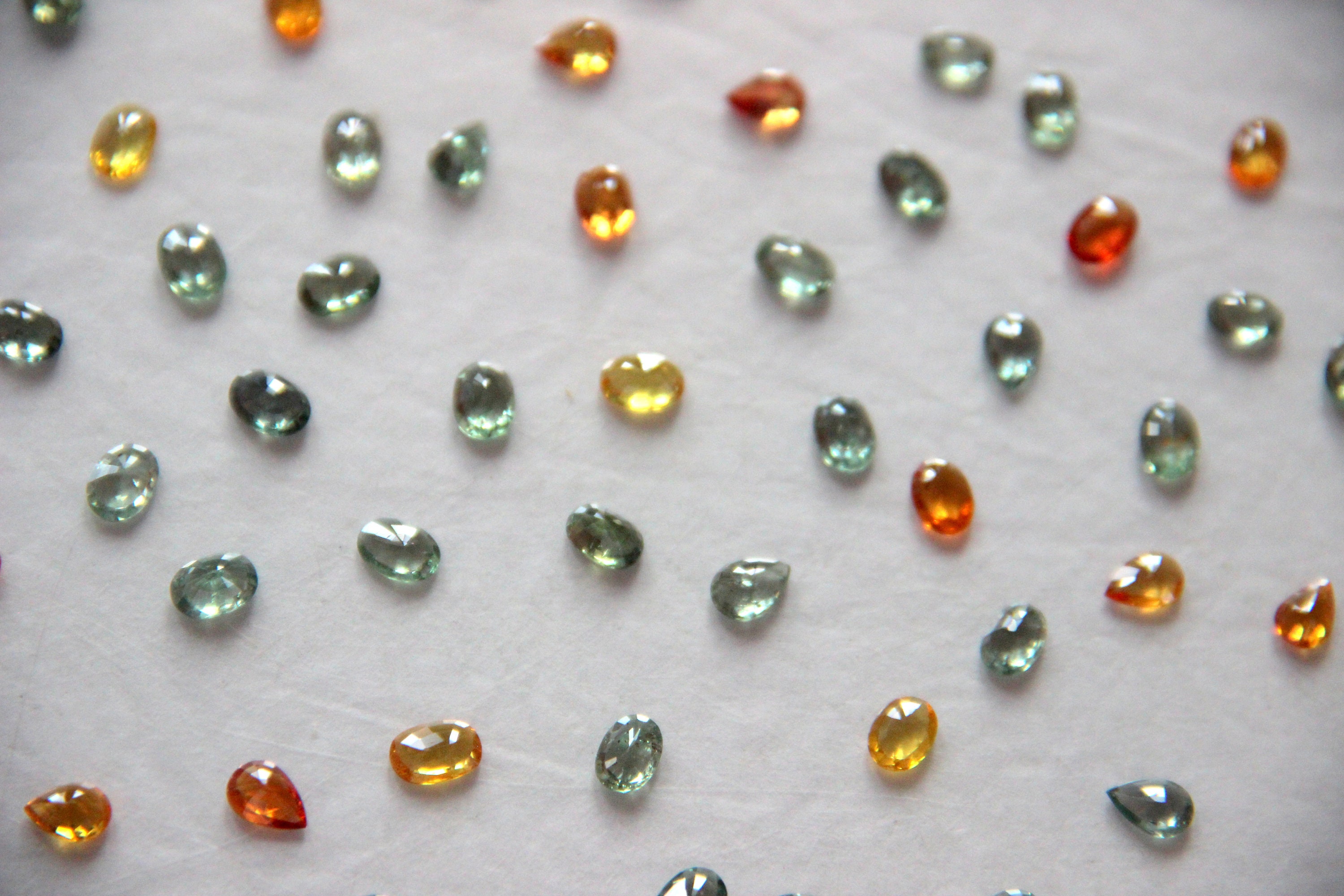 5x7 Mm Multi Sapphire Cut Stone , Multi Color Sapphire , Multi Sapphire ...