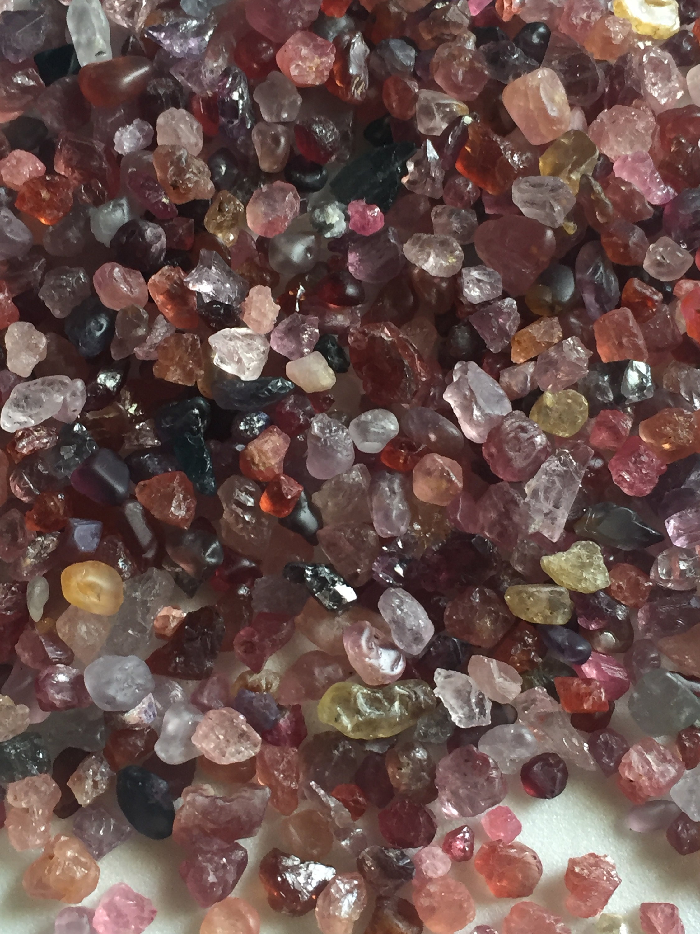 50 Pieces Natural Multi Spinel Raw/multi Spinel Rough/multi Spinel ...