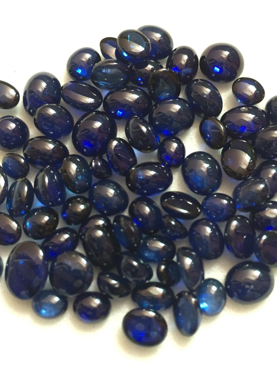 AAA+++ Natural Blue Diffusion Sapphire Cabochon ~oval Shape Diffusion ...
