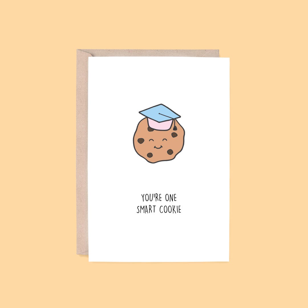 Encouragement Card: Smart Cookie | Cookie (graduation, Exam, New Job ...