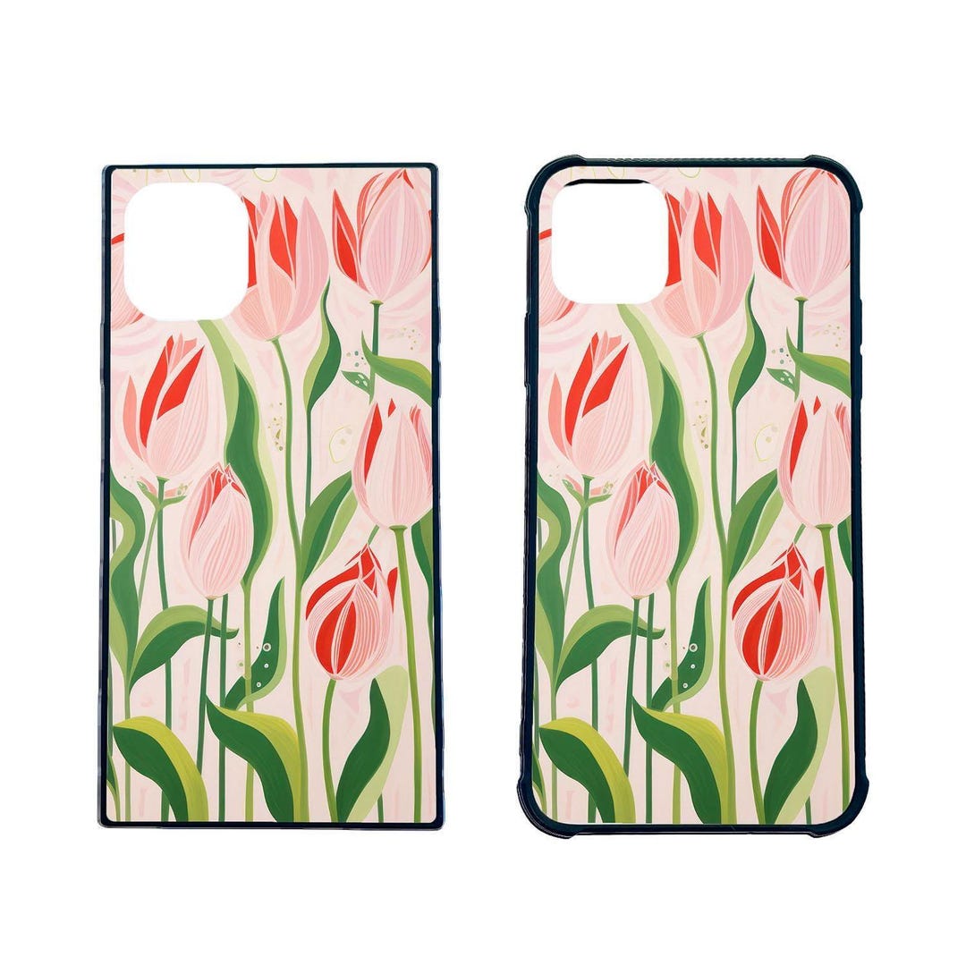 Pink Floral iPhone 8/X/11/12/13/14 Pro Max Plus Mini Tough Blocky ...