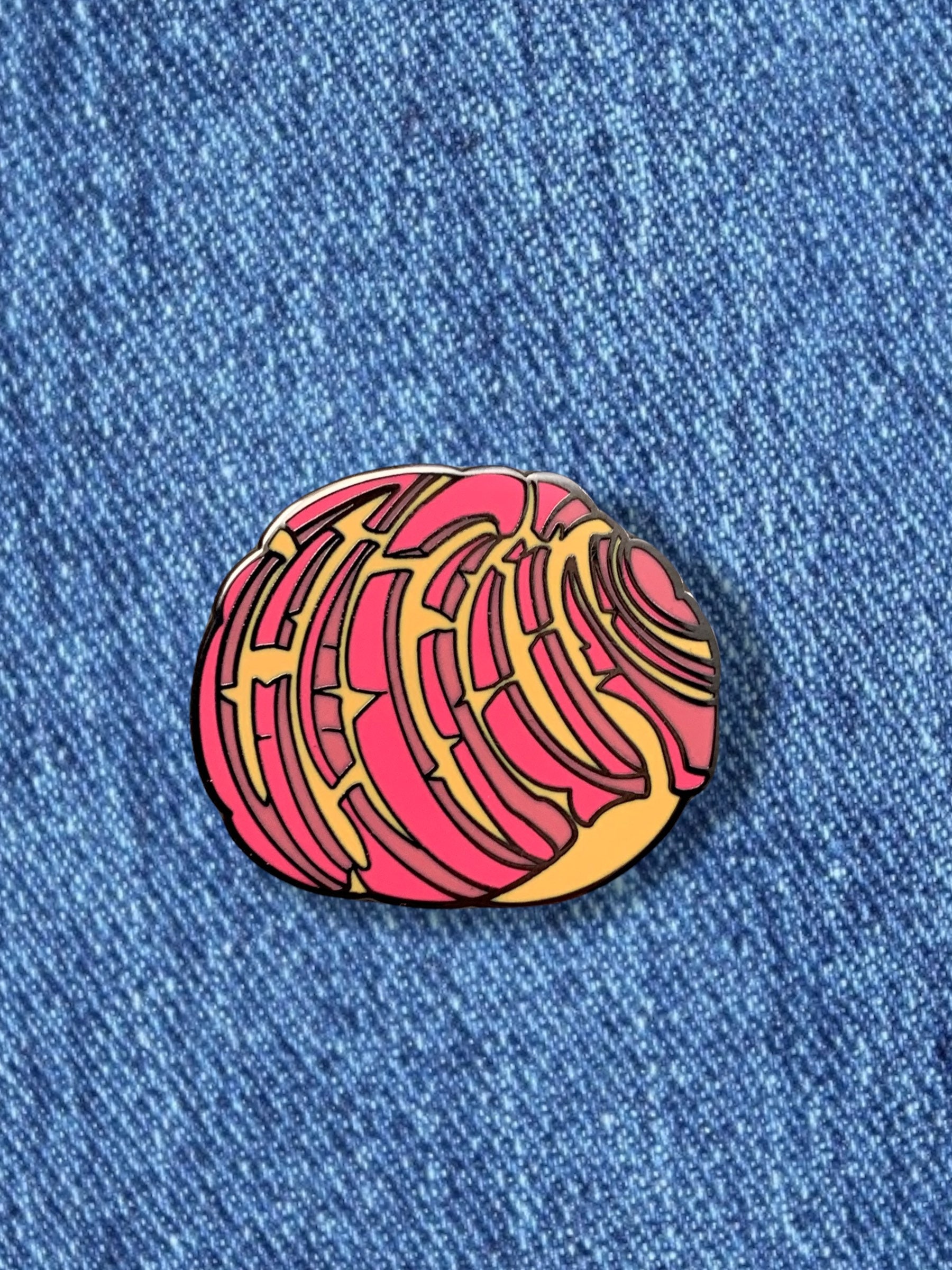 Pan Dulce Concha Mexican Sweet Bread Hard Enamel Pin Latino | Etsy