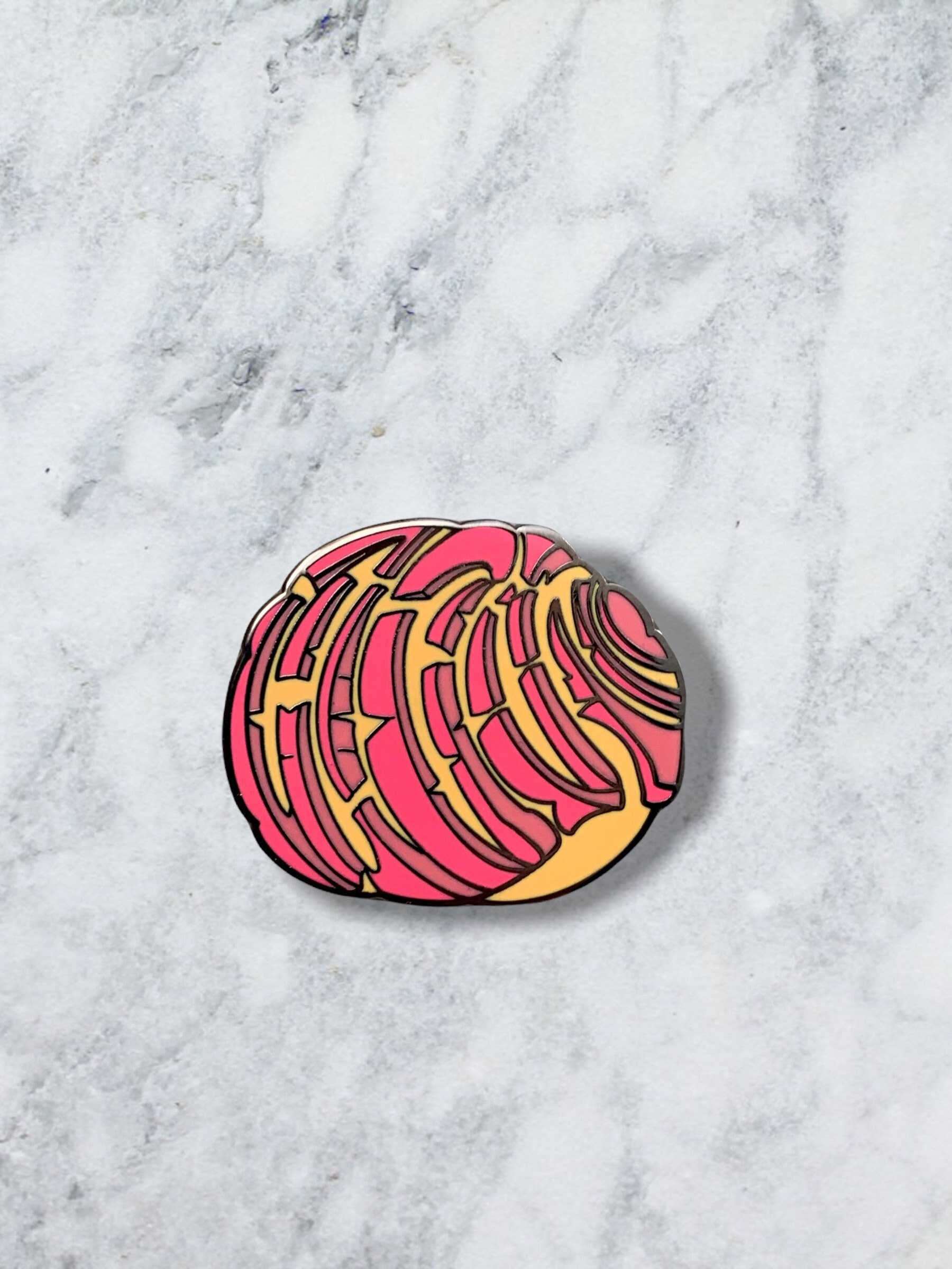 Pan Dulce Concha Mexican Sweet Bread Hard Enamel Pin Latino | Etsy