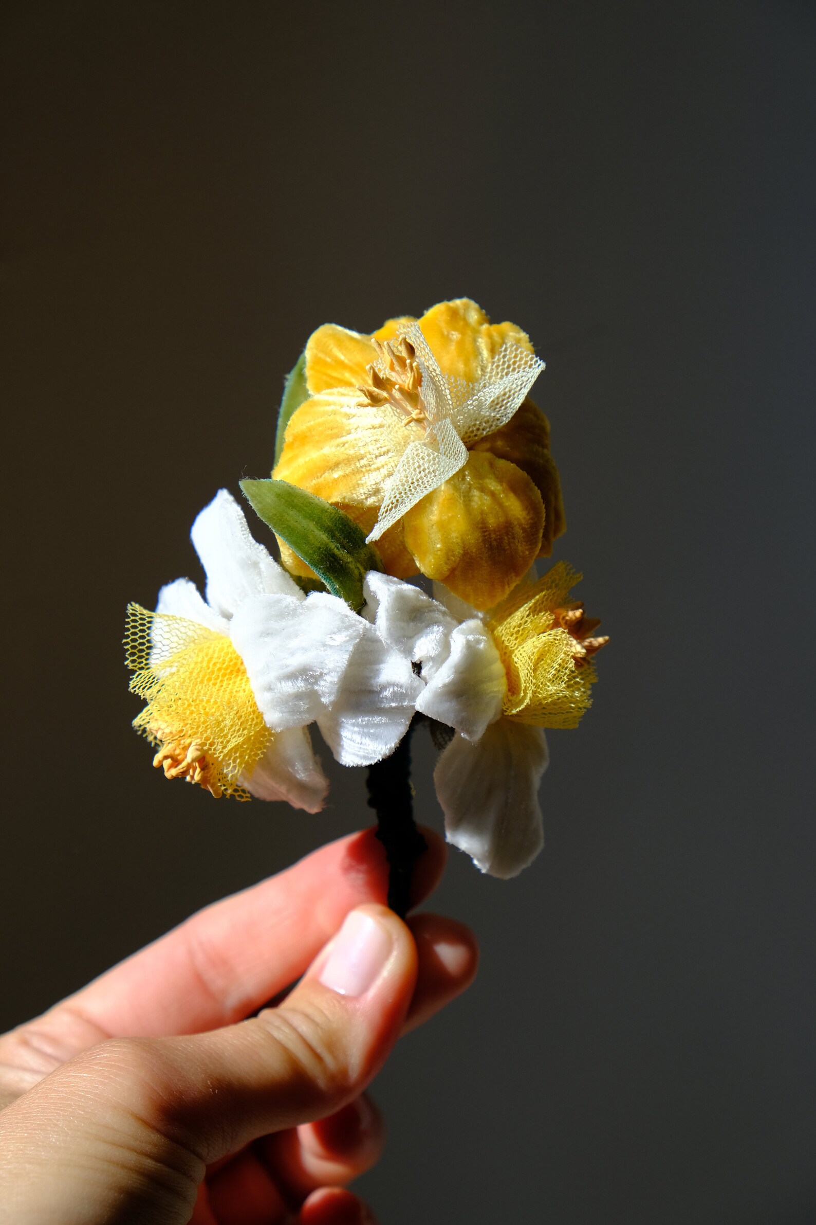 Narcissus Flower Brooch, Flower Brooch, Flower Jewelry, Flower Brooch ...