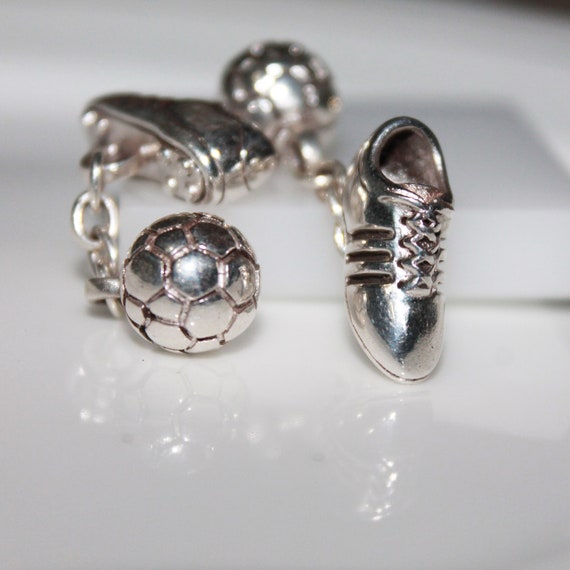 SOCCER BALL Cufflinks Solid 925 Silver Football Cufflinks - Etsy