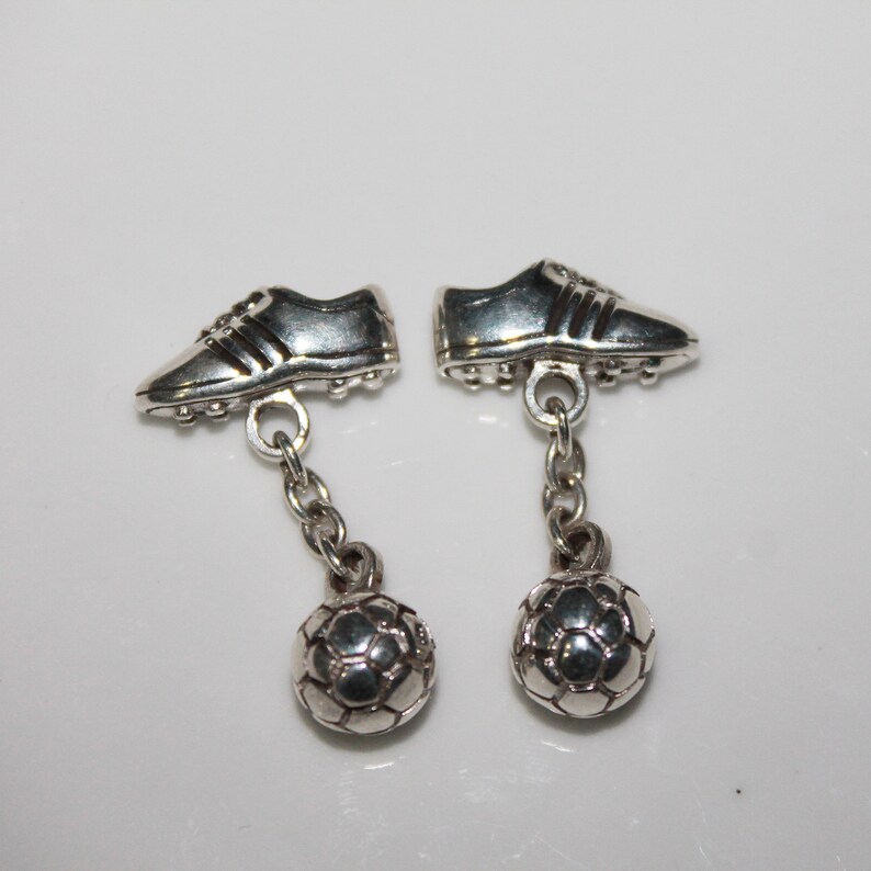 SOCCER BALL Cufflinks, Solid 925 Silver Cufflinks, Sports Ball Cuff ...
