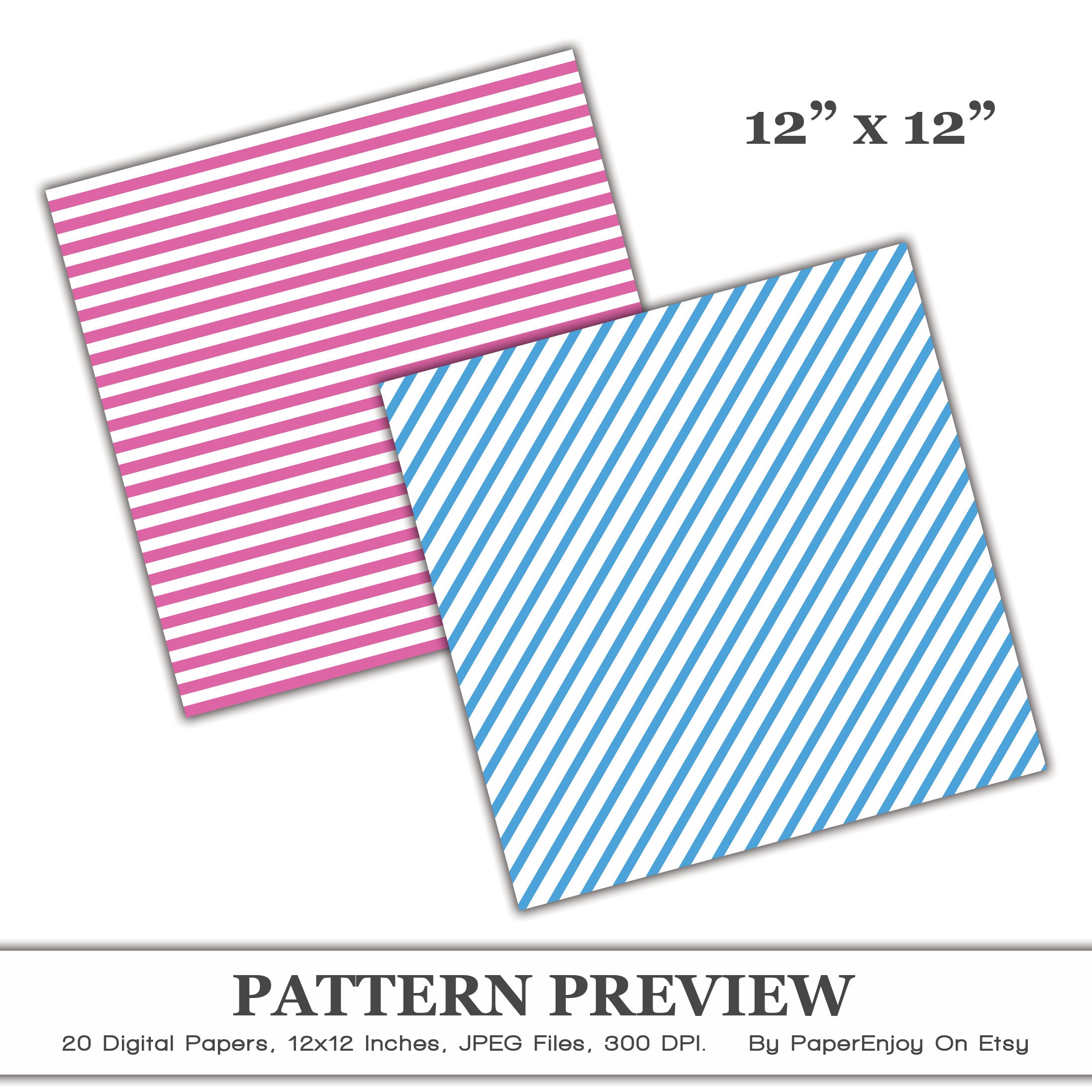 Rainbow Stripe Digital Paper, Rainbow Digital Pattern, Rainbow ...