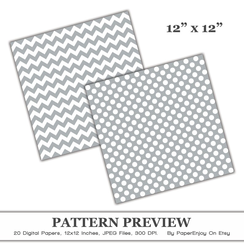 Gray Digital Paper, Grey Digital Pattern, Grey Chevron Paper, Gray ...