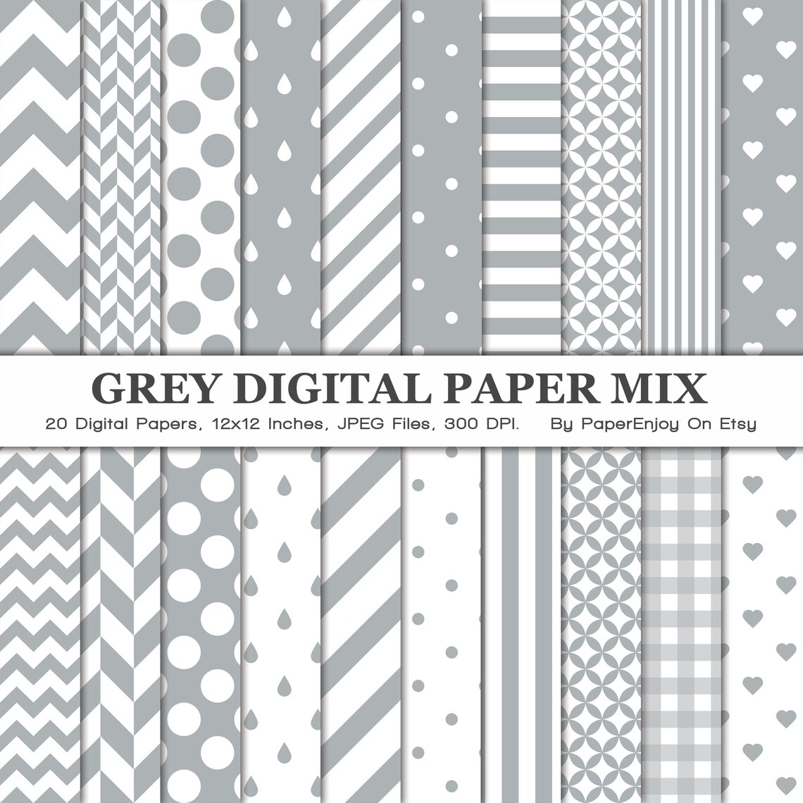 Gray Digital Paper, Grey Digital Pattern, Grey Chevron Paper, Gray ...