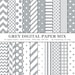 Gray Digital Paper, Grey Digital Pattern, Grey Chevron Paper, Gray ...