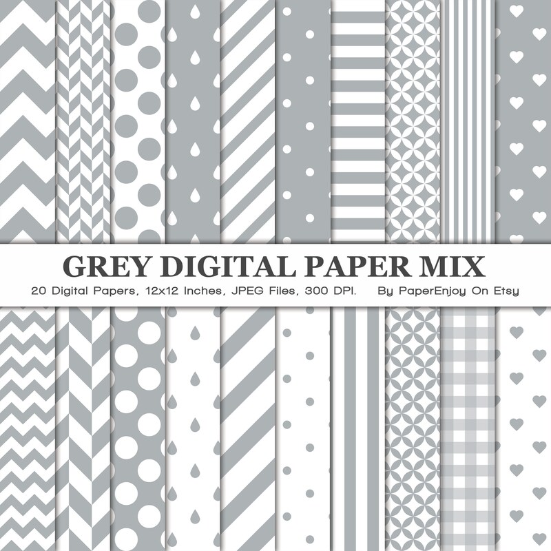 Gray Chevron Pattern - Etsy