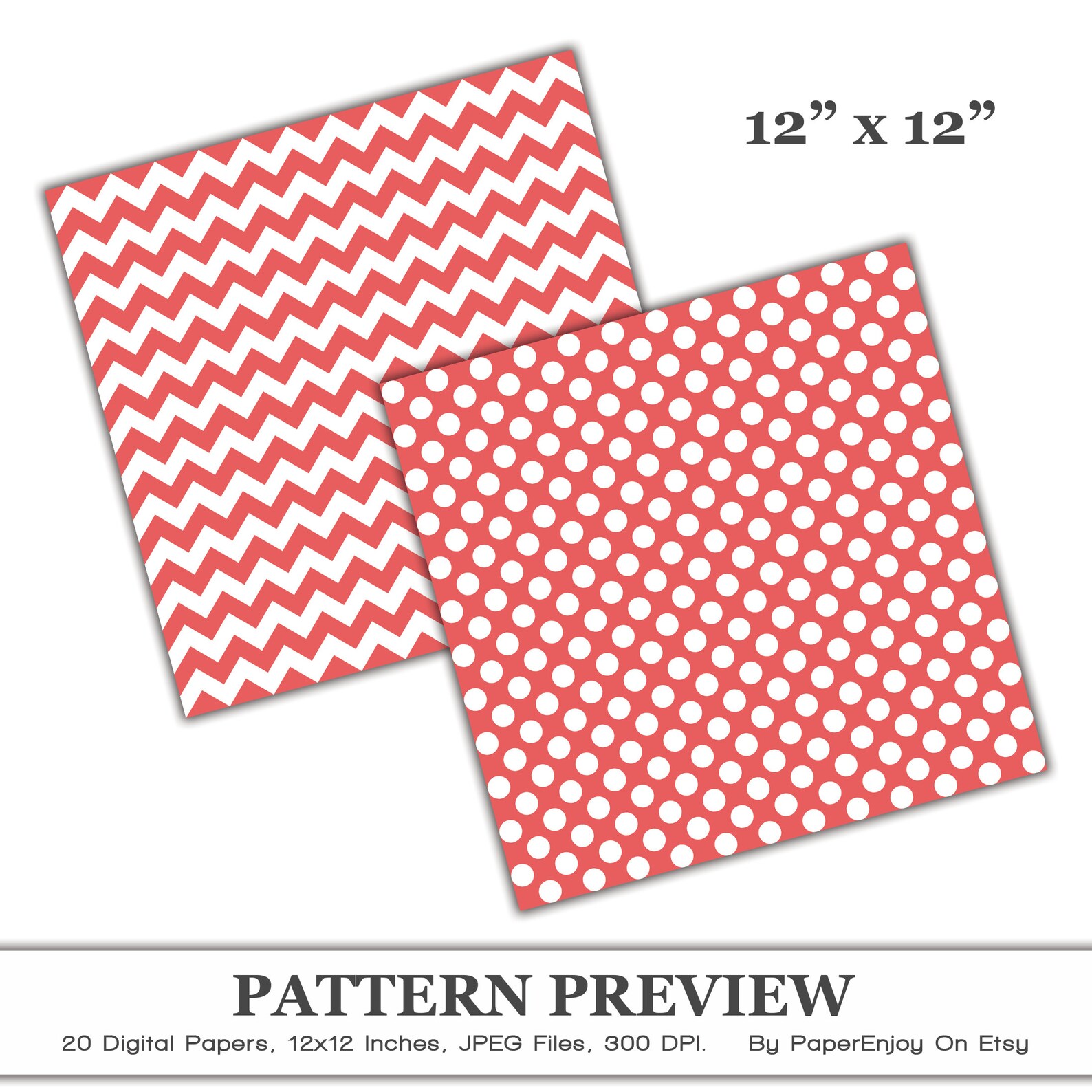 Red Digital Paper, Red Digital Pattern, Red Chevron Paper, Red ...