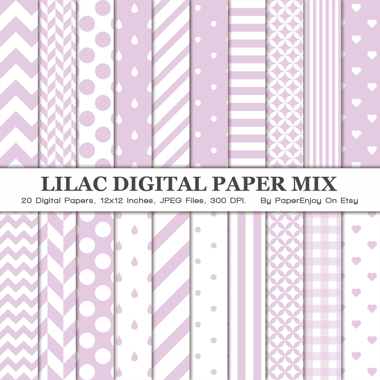 Lilac Digital Paper, Lilac Digital Pattern, Purple Digital Paper, Lilac ...