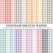 Gingham Digital Paper Pack, Pastel Digital Paper, Gingham Papers ...