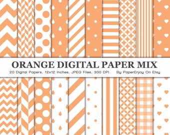 Orange Cardstock Paper - Etsy