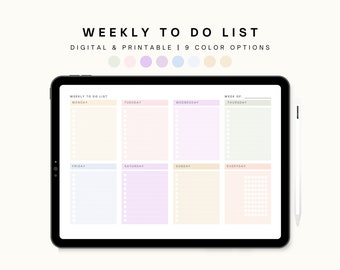 Digital Daily Study Planner for Goodnotes (Instant Download) - Etsy